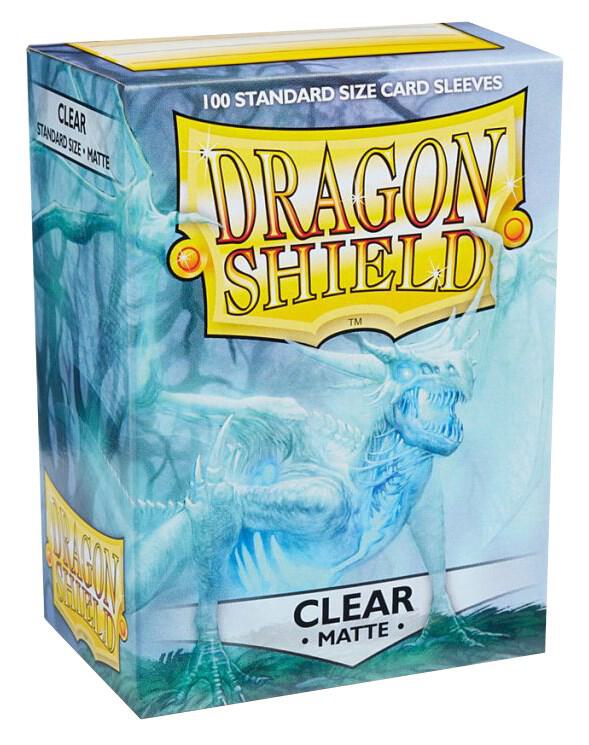 Dragon Shield Matte Outer Sleeves - Clear (100-Pack) - Dragon Shield ...
