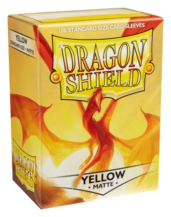 Dragon Shield Matte Sleeves - Yellow (100-Pack) - Dragon Shield Card ...