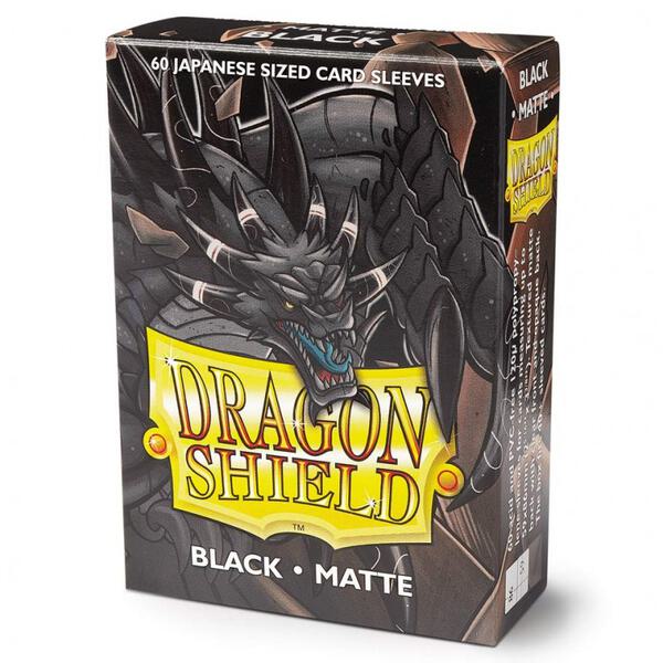 Dragon Shield Matte Japanese Sleeves - Black (60-Pack) - Dragon Shield ...