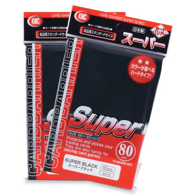 KMC Card Barrier - Super Series - Super Black (80-Pack) - KMC Card Sleeves - Card Sleeves ...