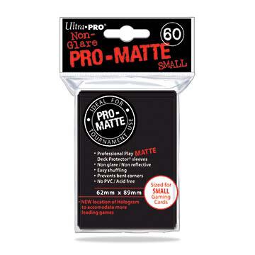 PRO-Matte Small Deck Protectors - Black (60-Pack) - Ultra Pro Card ...