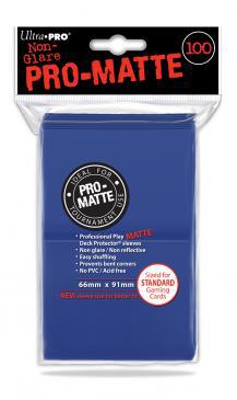 Pro-Matte Standard Deck Protectors - Blue (100-Pack) - Ultra Pro Card ...