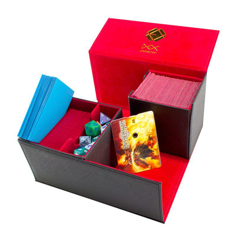 Creation Line - Black Large Deckbox - Dex Protection Deck Boxes - Deck ...