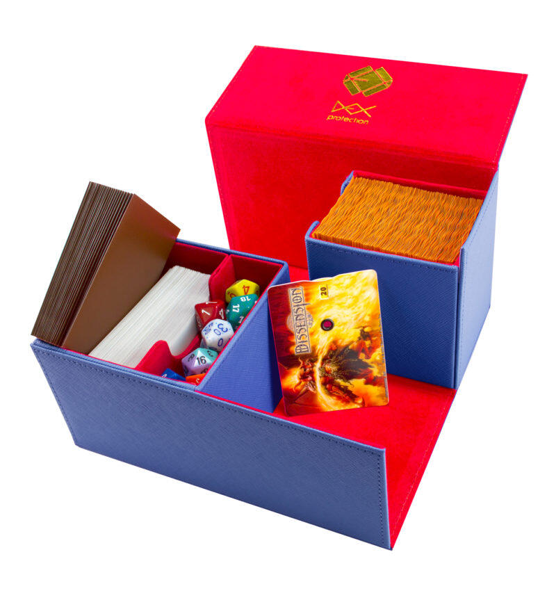 Creation Line - Dark Blue Large Deckbox - Dex Protection Deck Boxes ...