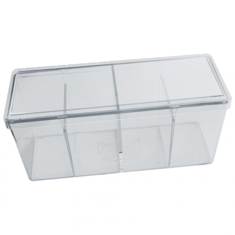 Dragon Shield Storage Box with 4 compartments - Clear (Holds 200 ...