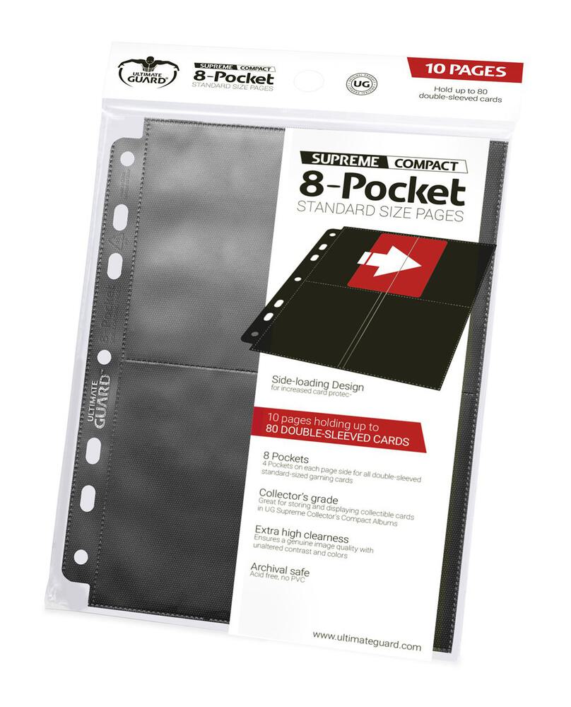 Double-Sided Side-Loading 4-Pocket Pages - 7-Holes, Orange (10-Pack ...