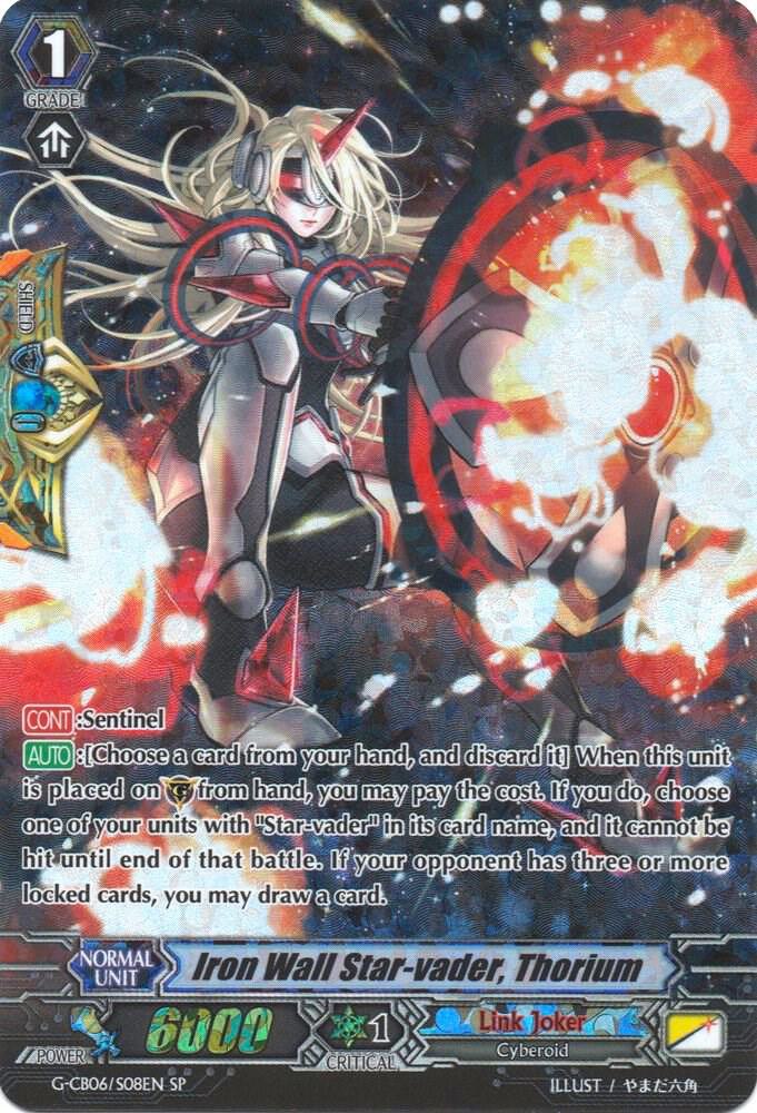 Iron Wall Star-vader, Thorium (SP) - G-CB06: Rondeau of Chaos and Salvation - Cardfight Vanguard ...