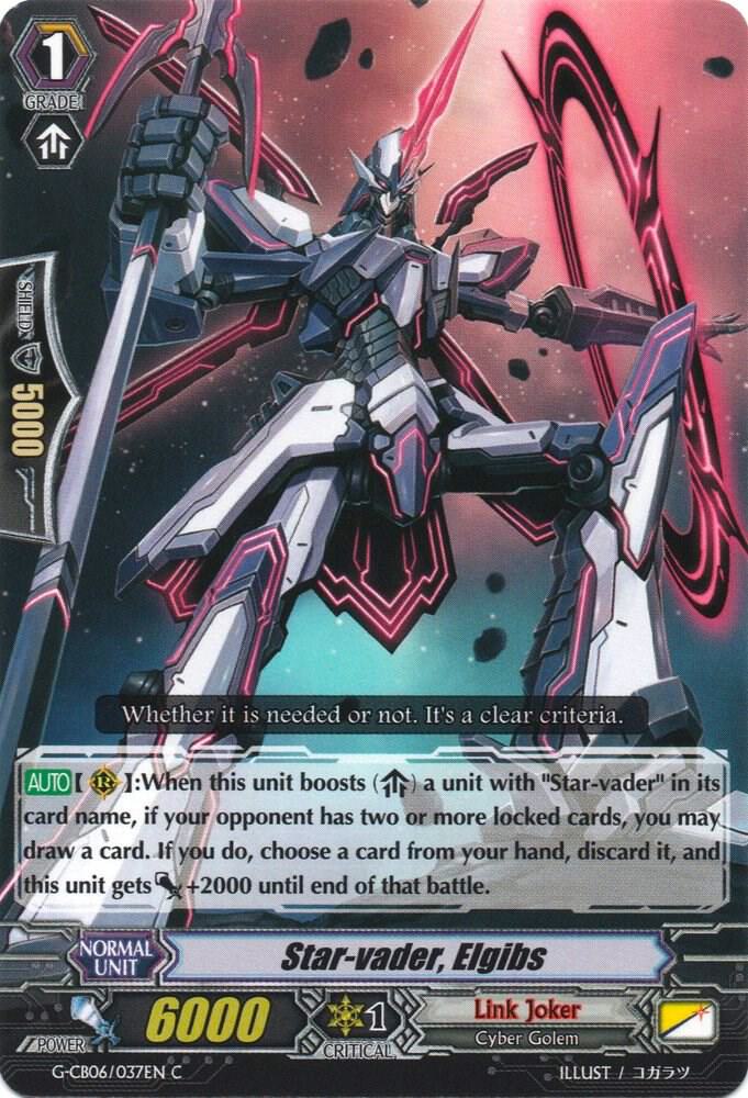 Star-vader, Elgibs - G-CB06: Rondeau of Chaos and Salvation - Cardfight Vanguard