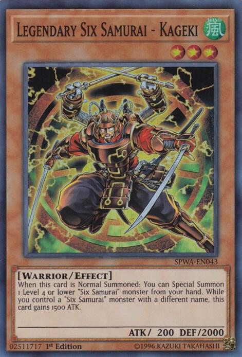 Legendary Six Samurai - Kageki - Spirit Warriors - YuGiOh - TCGplayer.com