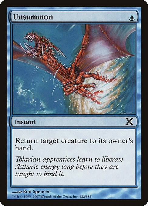 Unsummon - 10th Edition - Magic: The Gathering - TCGplayer.com