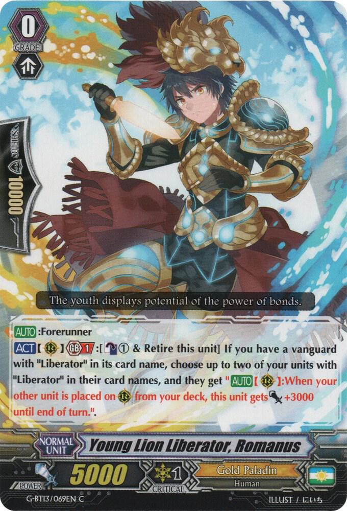 Young Lion Liberator, Romanus - G-BT13: Ultimate Stride - Cardfight Vanguard