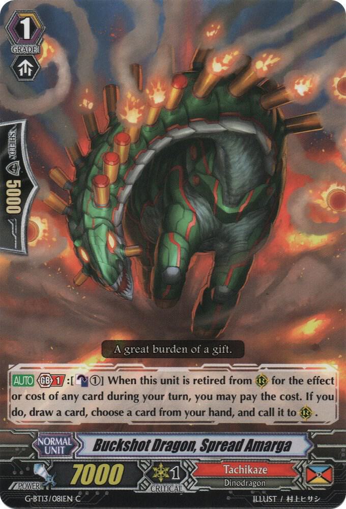 Buckshot Dragon, Spread Amarga - G-BT13: Ultimate Stride - Cardfight Vanguard