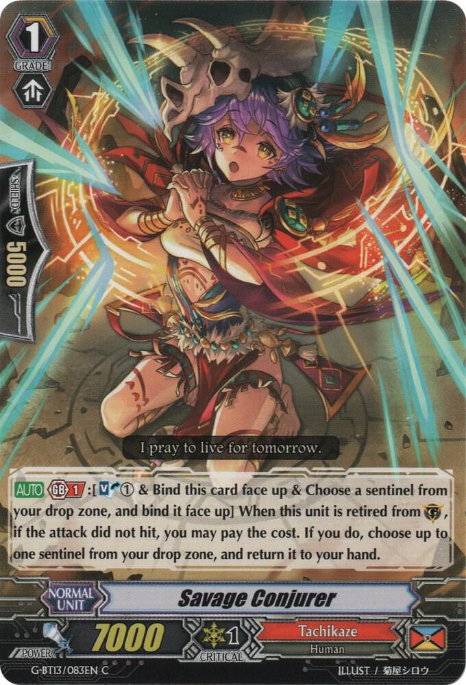 Savage Conjuror - G-BT13: Ultimate Stride - Cardfight Vanguard