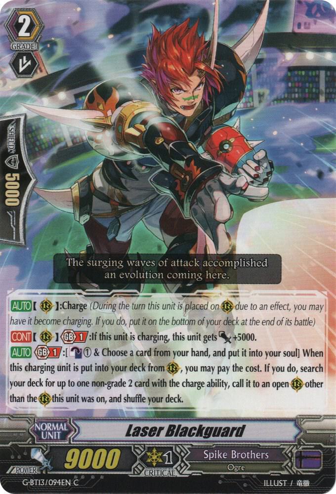 Laser Blackguard - G-BT13: Ultimate Stride - Cardfight Vanguard