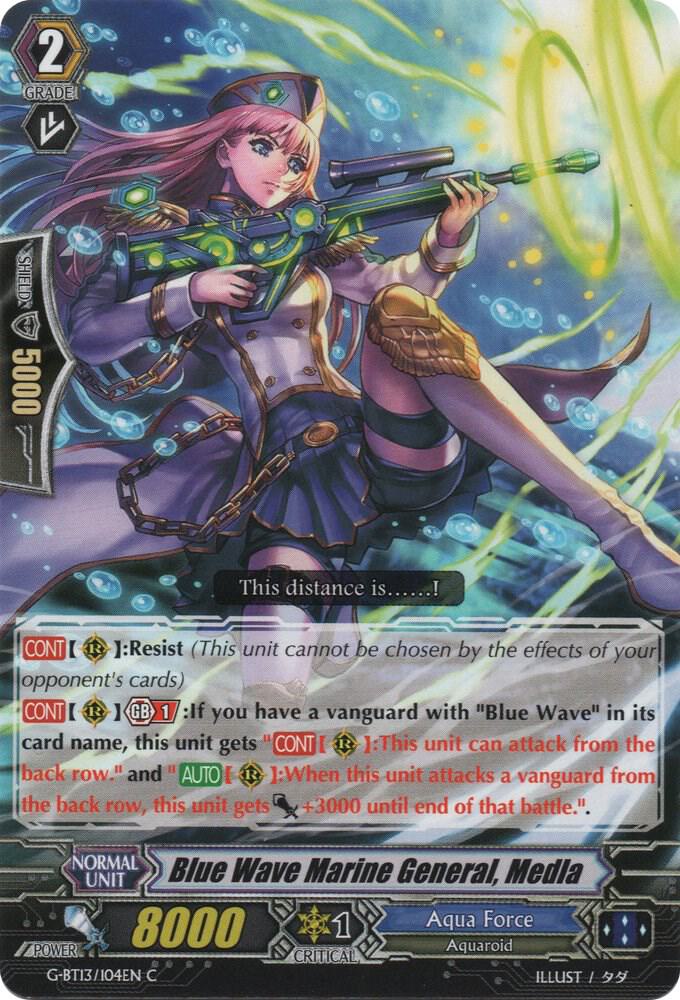 Blue Wave Marine General, Medla - G-BT13: Ultimate Stride - Cardfight Vanguard
