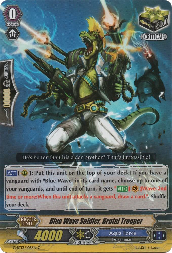 Blue Wave Soldier, Brutal Trooper - G-BT13: Ultimate Stride - Cardfight Vanguard