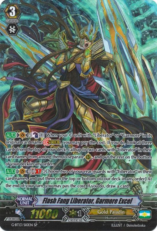 Flash Fang Liberator, Garmore Excel (SP) - G-BT13: Ultimate Stride - Cardfight Vanguard
