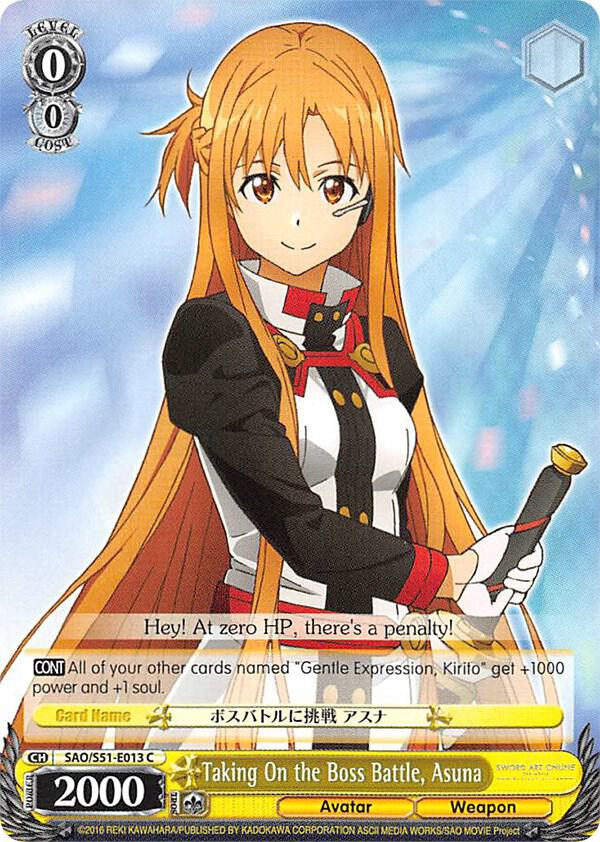 Asuna Yuuki - Sword Art Online Vol.2 - Weiss Schwarz