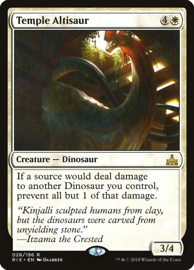 Temple Altisaur - Rivals of Ixalan - Magic: The Gathering - TCGplayer.com