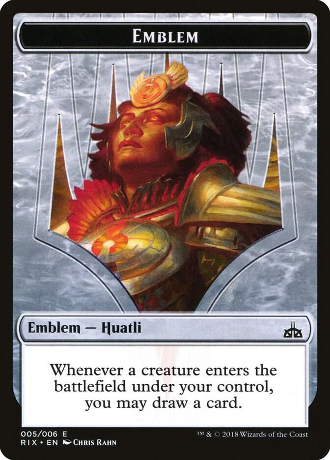 Emblem - Huatli, Radiant Champion - Rivals of Ixalan - Magic: The ...