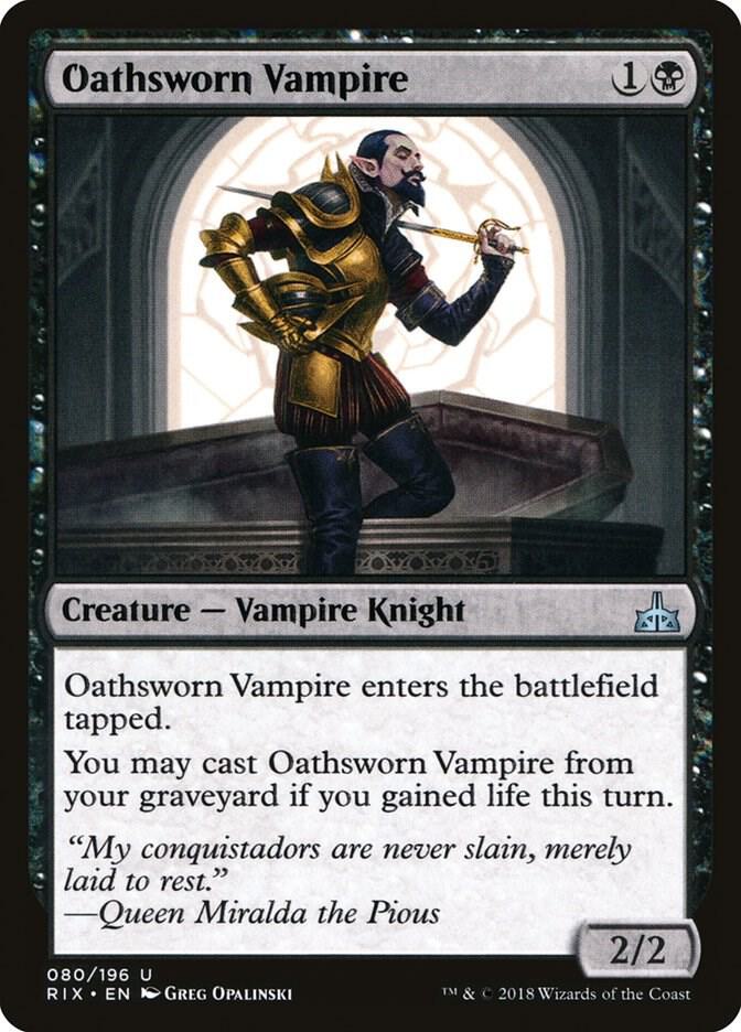Oathsworn Vampire - Rivals of Ixalan - Magic: The Gathering - TCGplayer.com