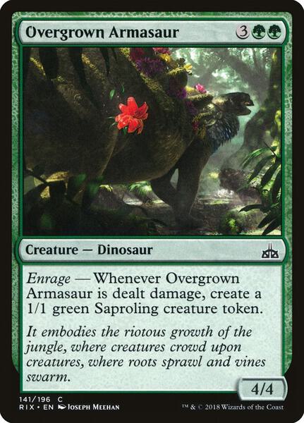 Overgrown Armasaur - Rivals of Ixalan - Magic: The Gathering ...