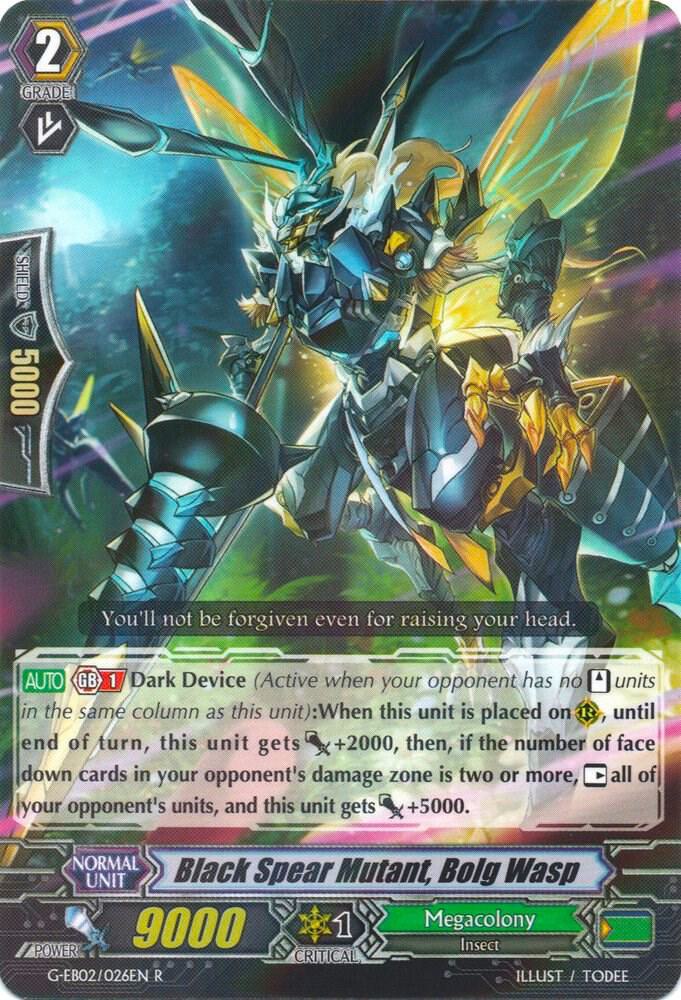 Black Spear Mutant, Bolg Wasp - G-EB02: The AWAKENING ZOO - Cardfight Vanguard - TCGplayer.com