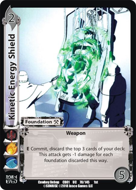 Kinetic Energy Shield - Cowboy Bebop - UniVersus - TCGplayer.com