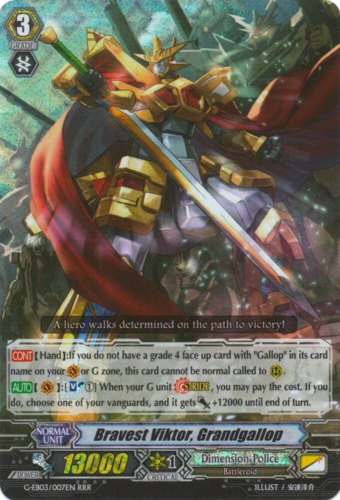 Bravest Viktor, Grandgallop - G-EB03: The GALAXY STAR GATE - Cardfight Vanguard - TCGplayer.com