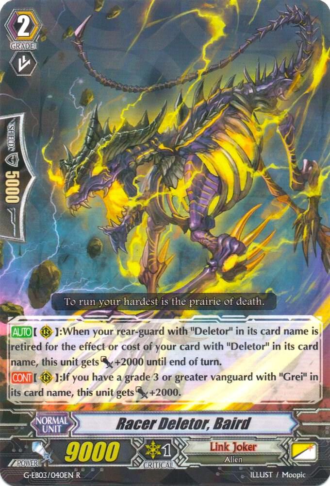 Racer Deletor, Baird - G-EB03: The GALAXY STAR GATE - Cardfight Vanguard - TCGplayer.com