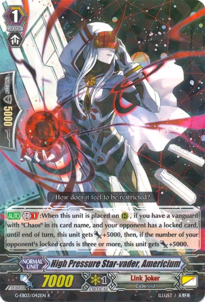 High Pressure Star-vader, Americium - G-EB03: The GALAXY STAR GATE - Cardfight Vanguard ...