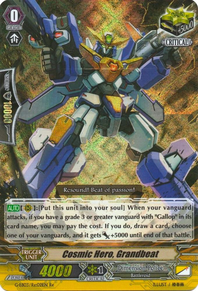 Cosmic Hero, Grandbeat - G-EB03: The GALAXY STAR GATE - Cardfight Vanguard - TCGplayer.com