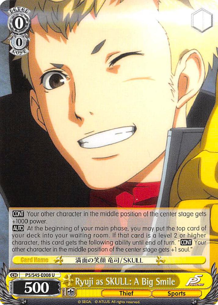 Ryuji as SKULL: A Big Smile - Persona 5 - Weiss Schwarz - TCGplayer.com