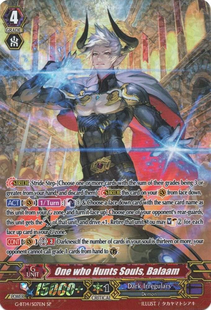 One who Hunts Souls, Balaam (SP) - G-BT14: Divine Dragon Apocrypha - Cardfight Vanguard ...