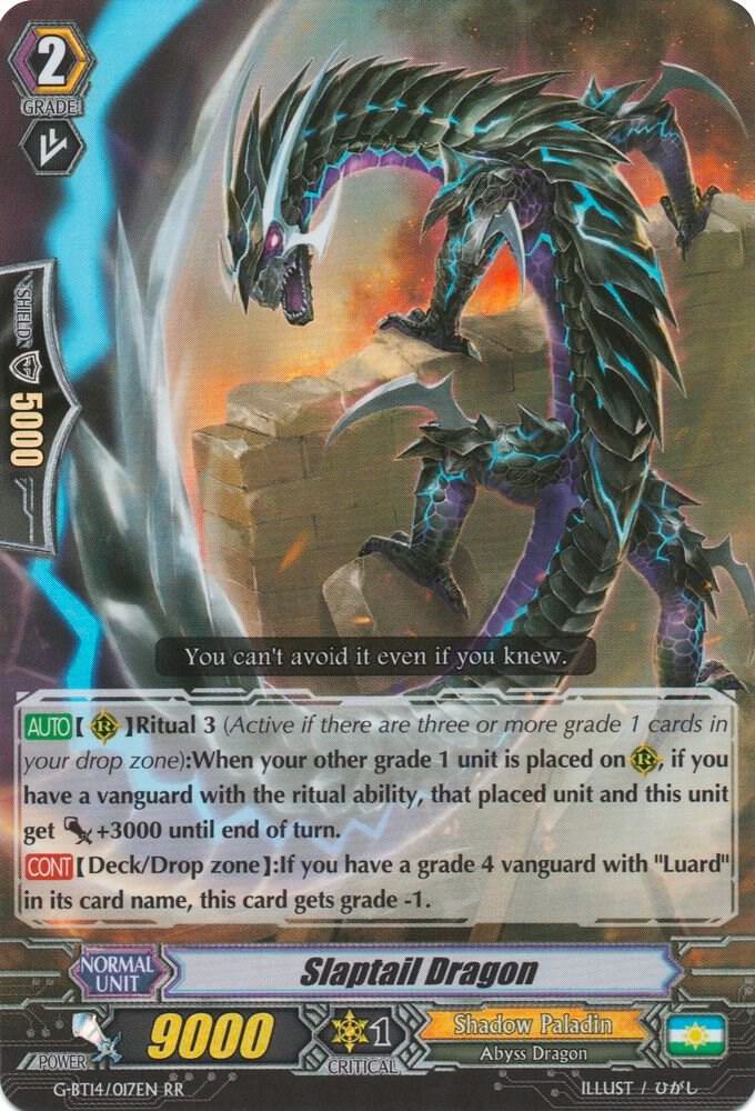 Slaptail Dragon - G-BT14: Divine Dragon Apocrypha - Cardfight Vanguard