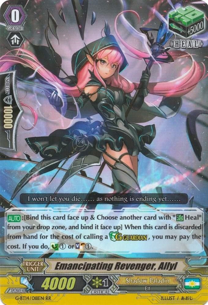 Emancipating Revenger, Allyl - G-BT14: Divine Dragon Apocrypha - Cardfight Vanguard
