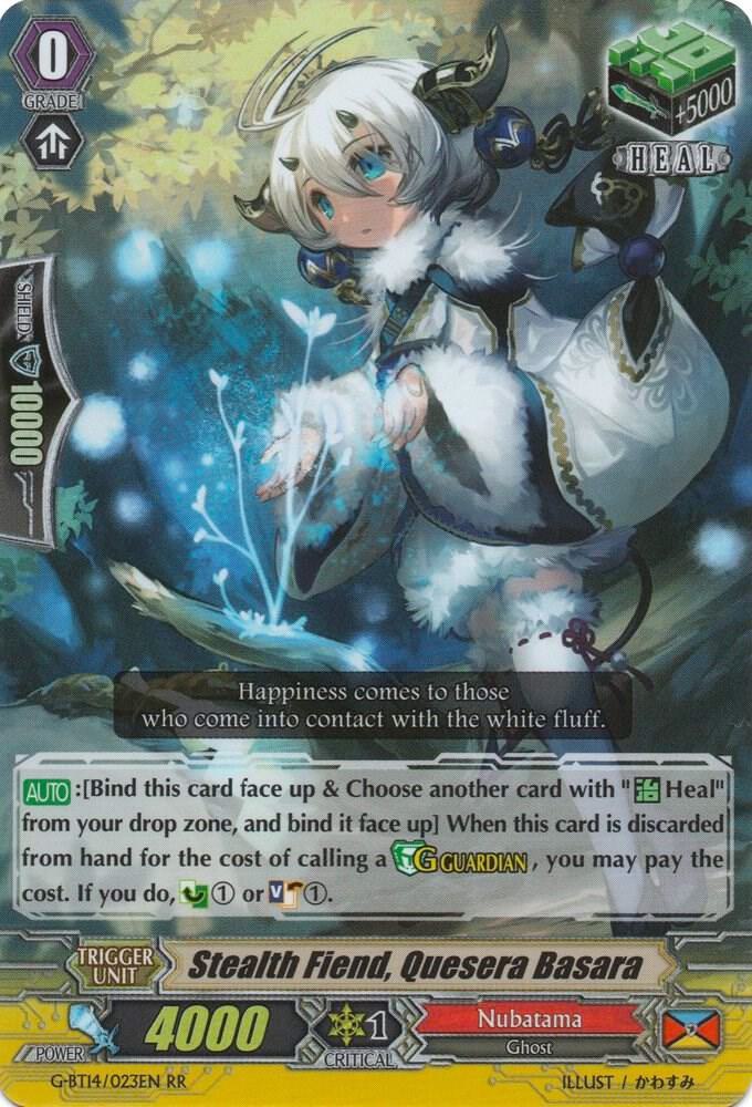 Stealth Fiend, Quesera Basara - G-BT14: Divine Dragon Apocrypha - Cardfight Vanguard