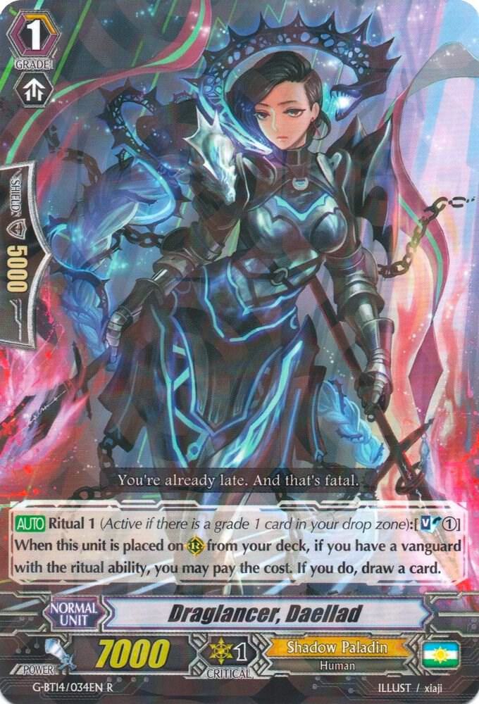 Draglancer, Daellad - G-BT14: Divine Dragon Apocrypha - Cardfight Vanguard