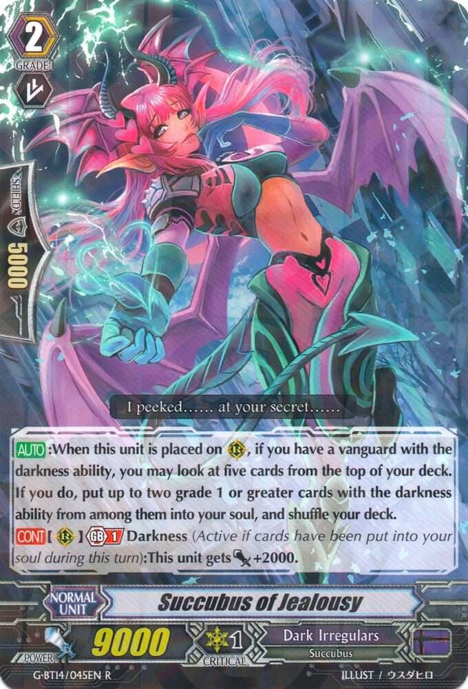 Succubus of Jealousy - G-BT14: Divine Dragon Apocrypha - Cardfight Vanguard - TCGplayer.com