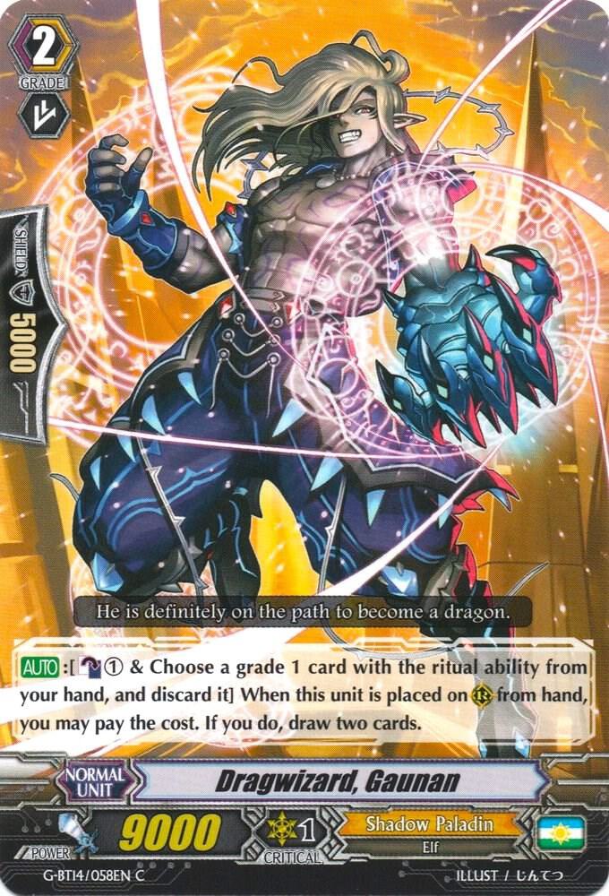 Dragwizard, Gaunan - G-BT14: Divine Dragon Apocrypha - Cardfight Vanguard