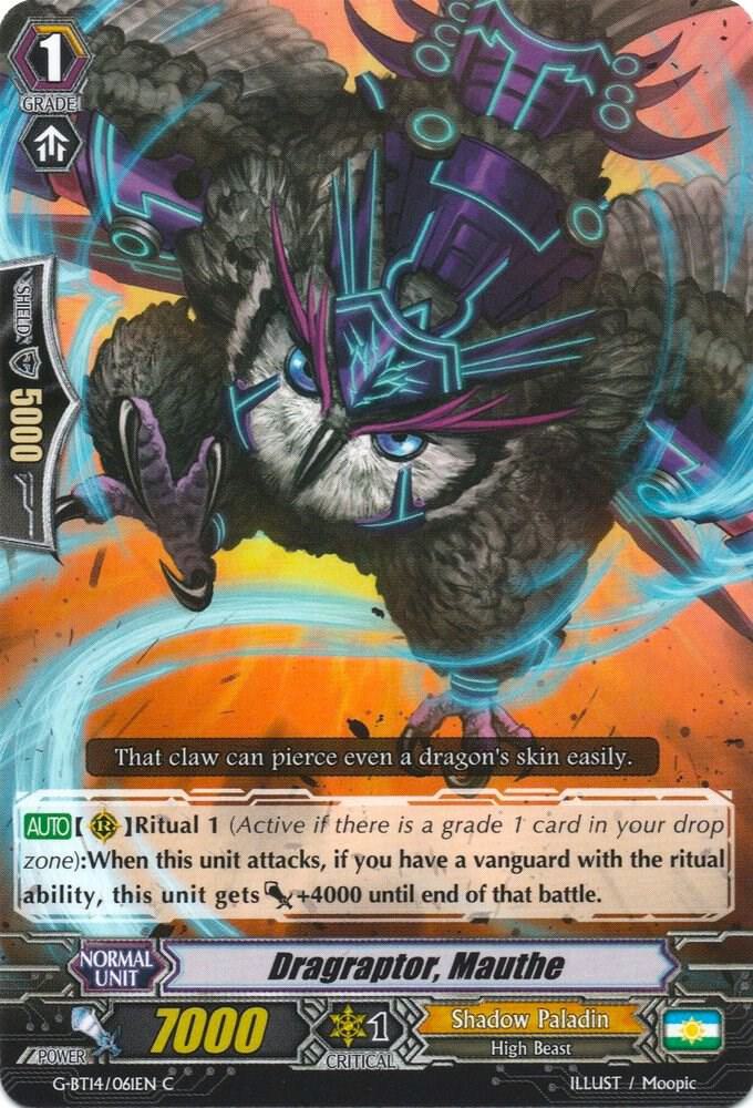Dragraptor, Mauthe - G-BT14: Divine Dragon Apocrypha - Cardfight Vanguard