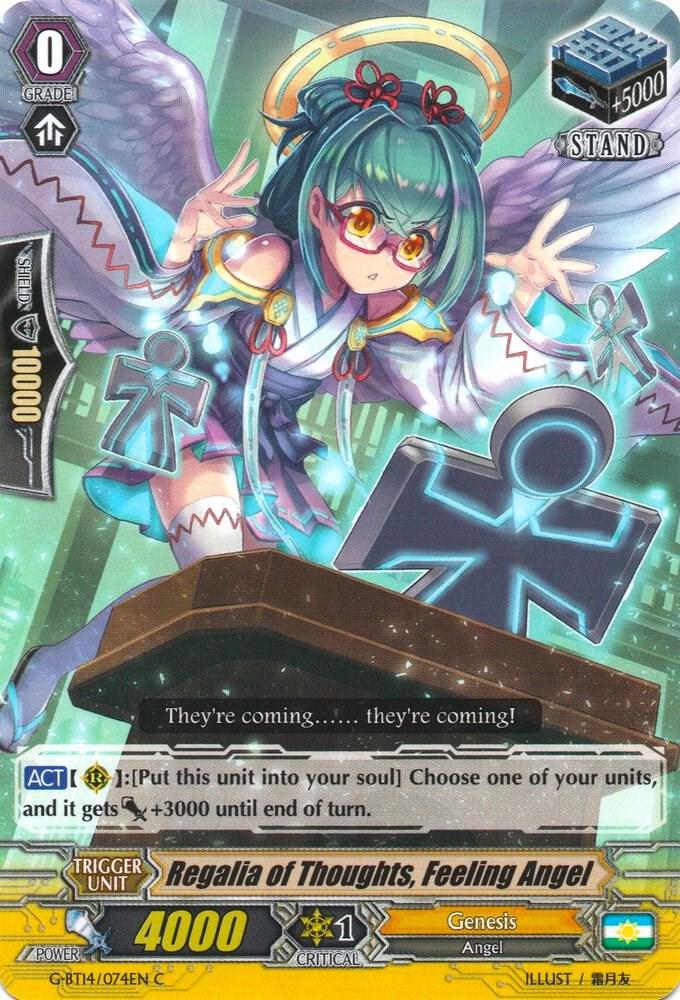 Regalia of Thoughts, Feeling Angel - G-BT14: Divine Dragon Apocrypha - Cardfight Vanguard