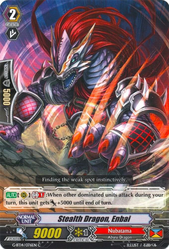 Stealth Dragon, Enbai - G-BT14: Divine Dragon Apocrypha - Cardfight Vanguard