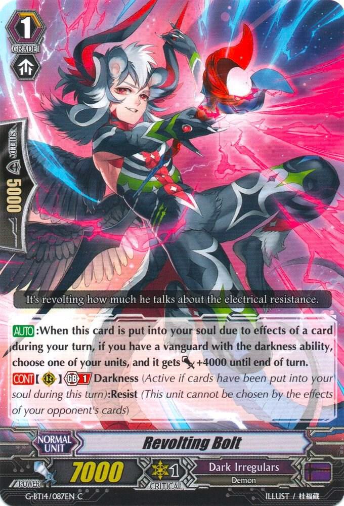 Revolting Bolt - G-BT14: Divine Dragon Apocrypha - Cardfight Vanguard