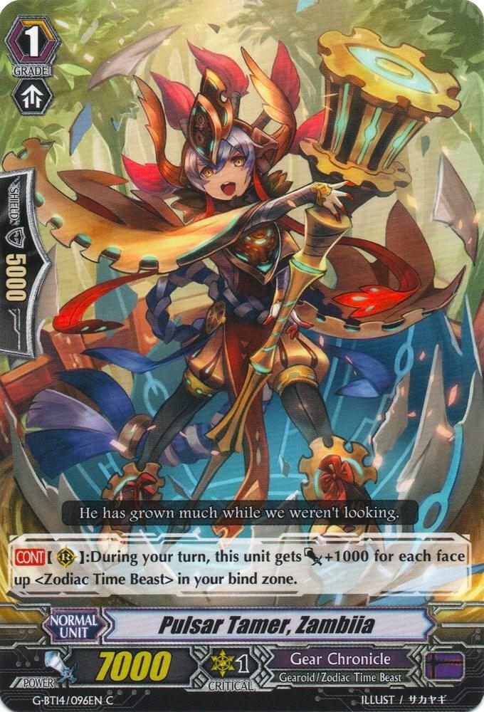 Pulsar Tamer, Zambiia - G-BT14: Divine Dragon Apocrypha - Cardfight Vanguard