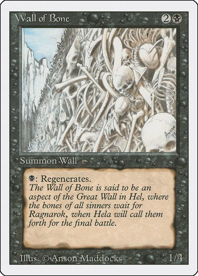 Wall of Bone - Revised Edition - Magic: The Gathering - TCGplayer.com