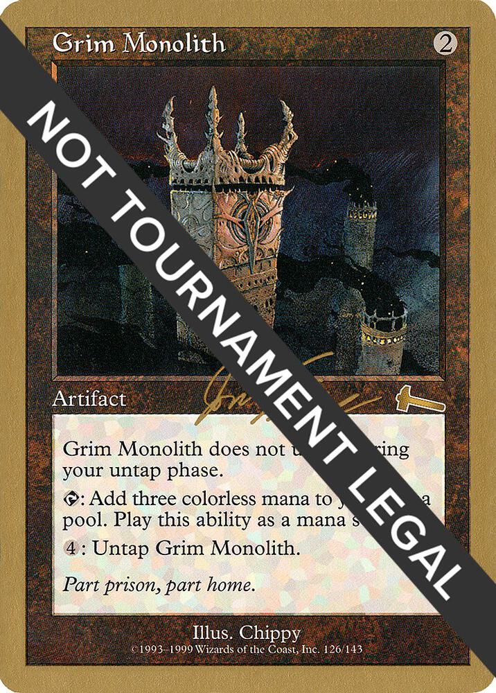 Grim Monolith - 2000 Jon Finkel (ULG) - World Championship Decks ...
