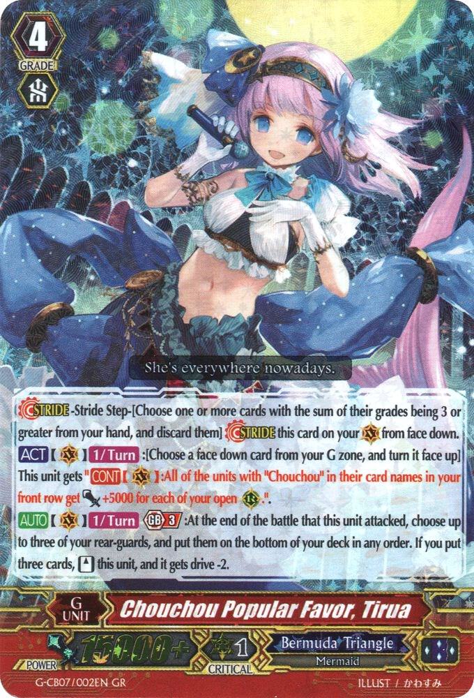Chouchou Popular Favor, Tirua - G-CB07: Divas' Festa - Cardfight Vanguard - TCGplayer.com
