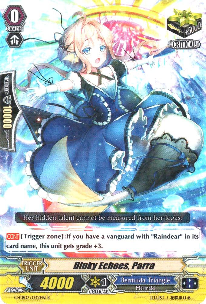 Dinky Echoes, Parra - G-CB07: Divas' Festa - Cardfight Vanguard - TCGplayer.com
