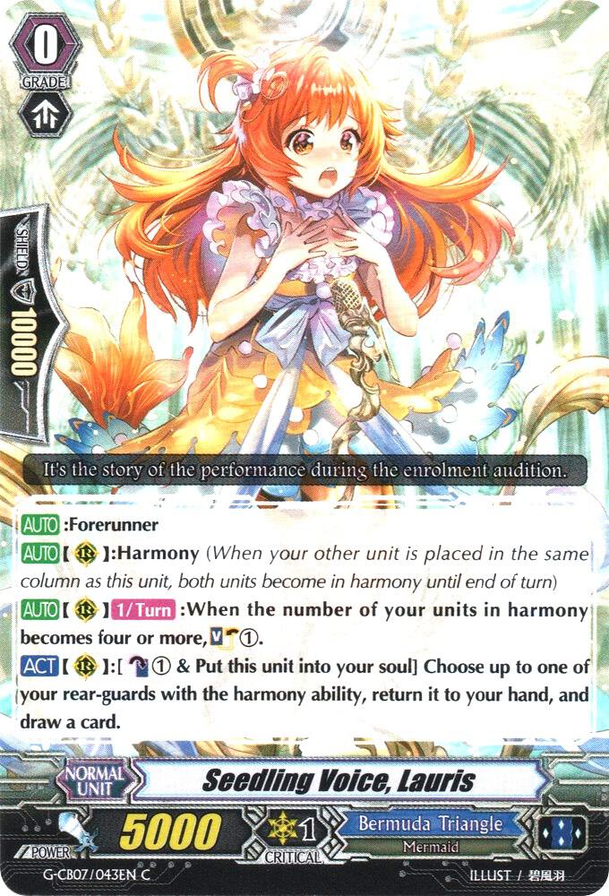 Seedling Voice, Lauris - G-CB07: Divas' Festa - Cardfight Vanguard - TCGplayer.com